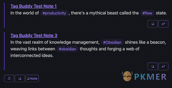 PKMer_Obsidian 插件：Tag buddy 简单易用的添加标签汇总、编辑工具